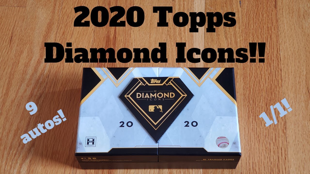 2020 Topps DIAMOND ICONS Baseball Cards! Autos galore! 1/1! - YouTube