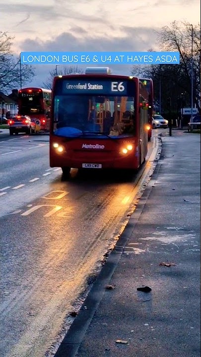 LONDON BUS E6 & U4 AT HAYES ASDA - YouTube