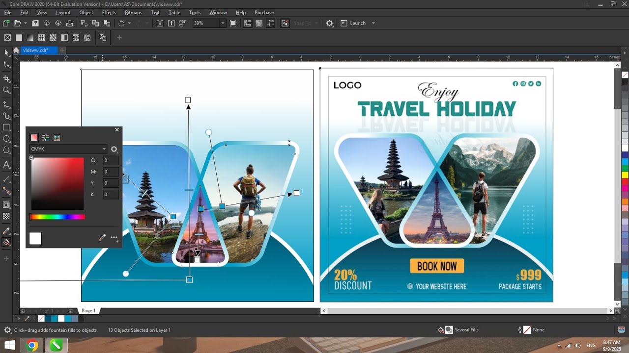 Most Creative & Satisfying Graphic Design for Beginners - Coreldraw ...