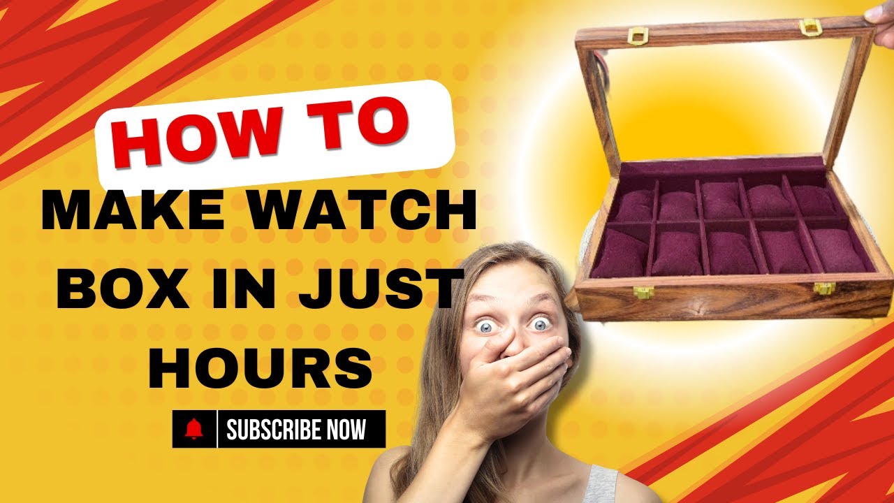 WATCH ME CREATE AN AMAZING WATCH BOX FROM WOOD IN JUST HOURS - YouTube