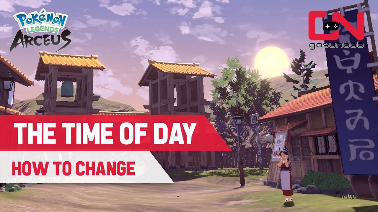 Pokemon Legends Arceus How to CHANGE The TIME of DAY - YouTube