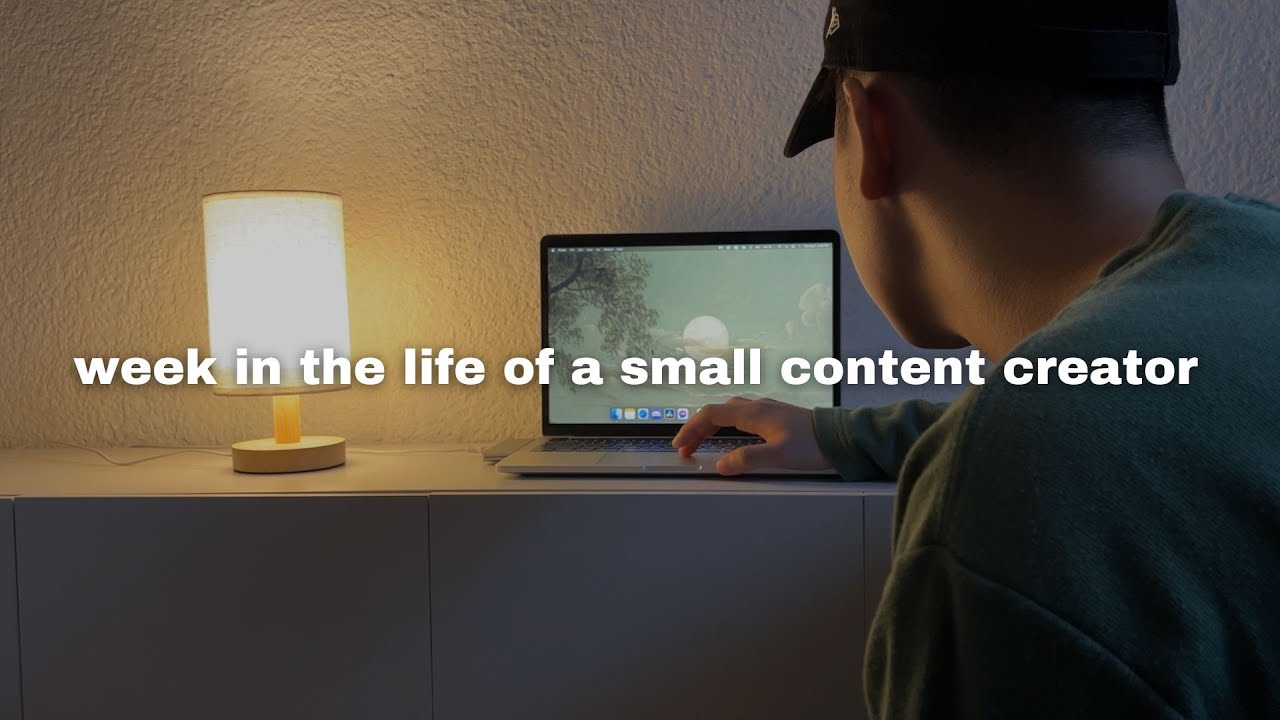 Week in the life of a small content creator. - YouTube