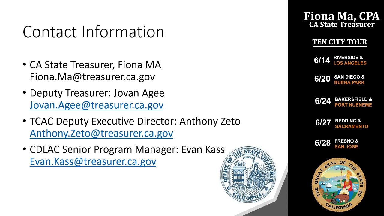 STO Housing Tour, CDLAC & CTCAC Regulation Workshop: Port Of Hueneme ...