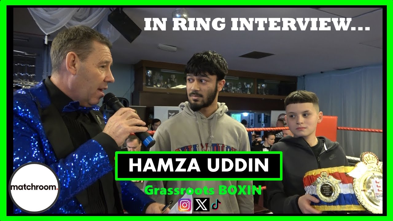 In Ring Interview with Hamza Uddin - Just Signed a Contract with Eddie ...