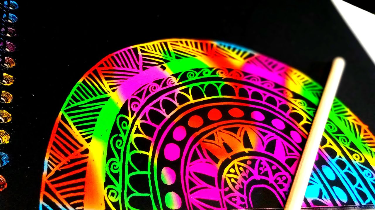 Mandala Art | Scratch Magic Notebook Design@Brightwaveartwork # ...