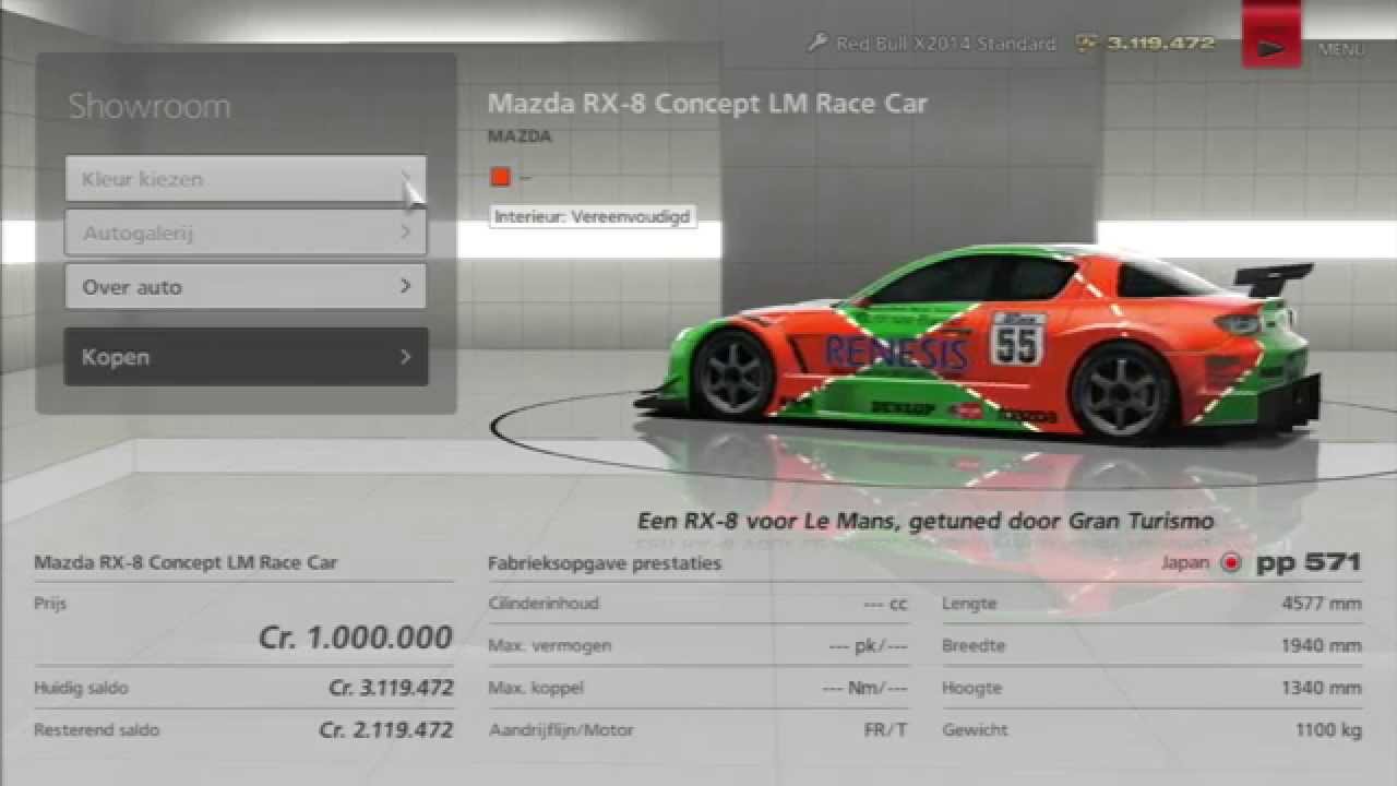 Mazda RX 8 Concept LM Race Car - YouTube