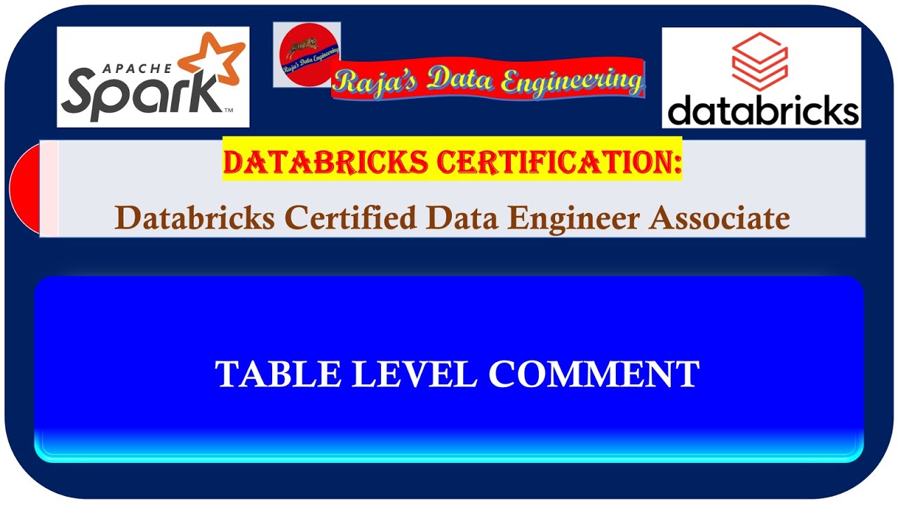 133: Databricks Certification: Data Engineer Associate - PII Comment ...