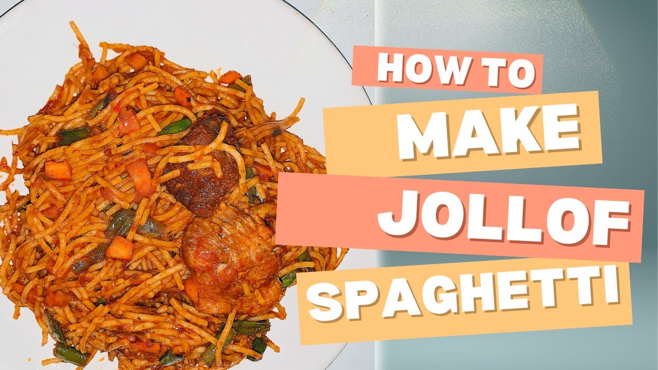 How To Cook Jollof Spaghetti ! The Easiest Recipe - YouTube
