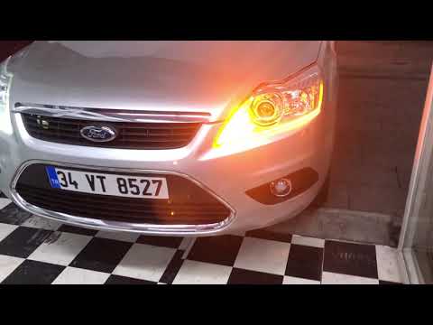 FORD FOCUS 2,5 Bİ-XENON MERCEK MONTAJI GÜNDÜZ FARI UYGULAMASI