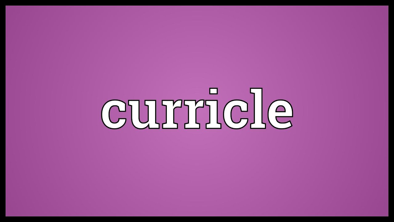 Curricle Meaning - YouTube