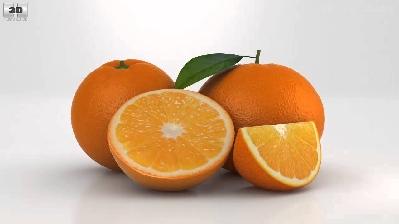 Orange 3D model by 3DModels.org - YouTube