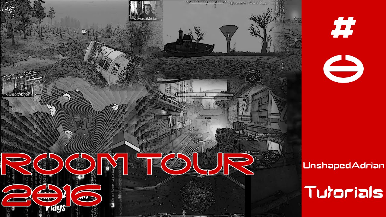 Room Tour 2016 and Dual PC Streaming Setup - YouTube