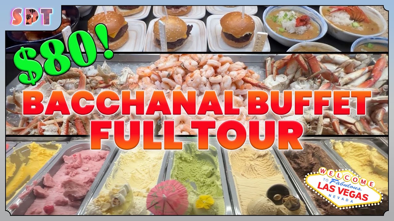 $80 Dinner Buffet | Bacchanal at Caesar's Palace - YouTube