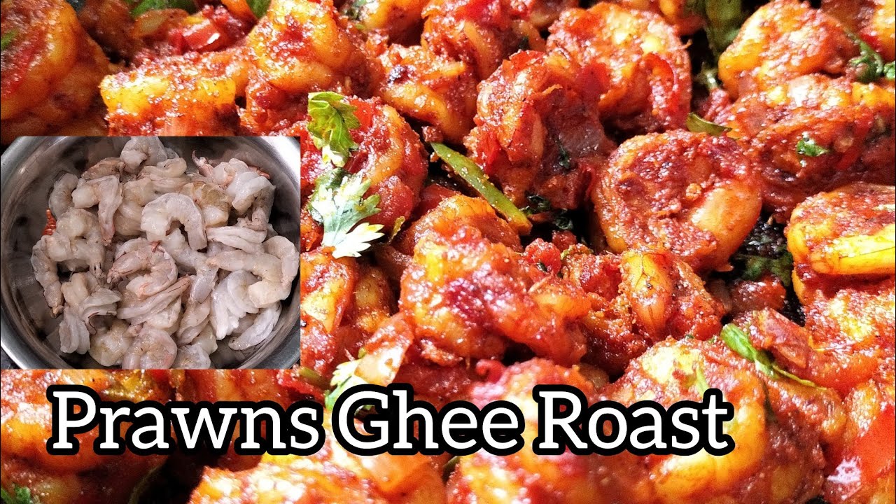 Prawns Ghee Roast /Spicy Prawns Recipe /Seafood Starters - YouTube