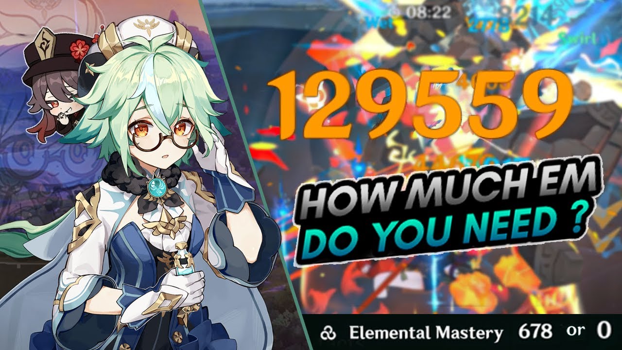 How much Elemental Mastery do you need on Sucrose? | Genshin Impact ...