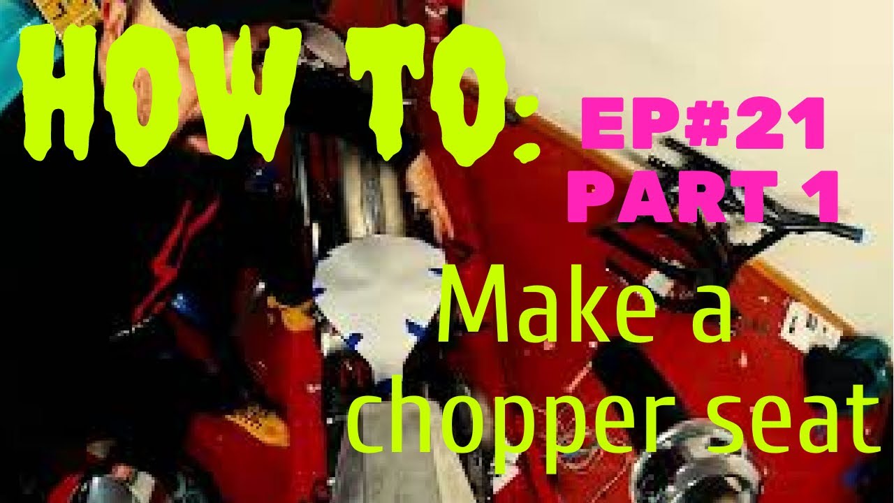 HOW TO MAKE a "KING QUEEN" SEAT FOR A harley CHOPPER ? Part 1 (making ...