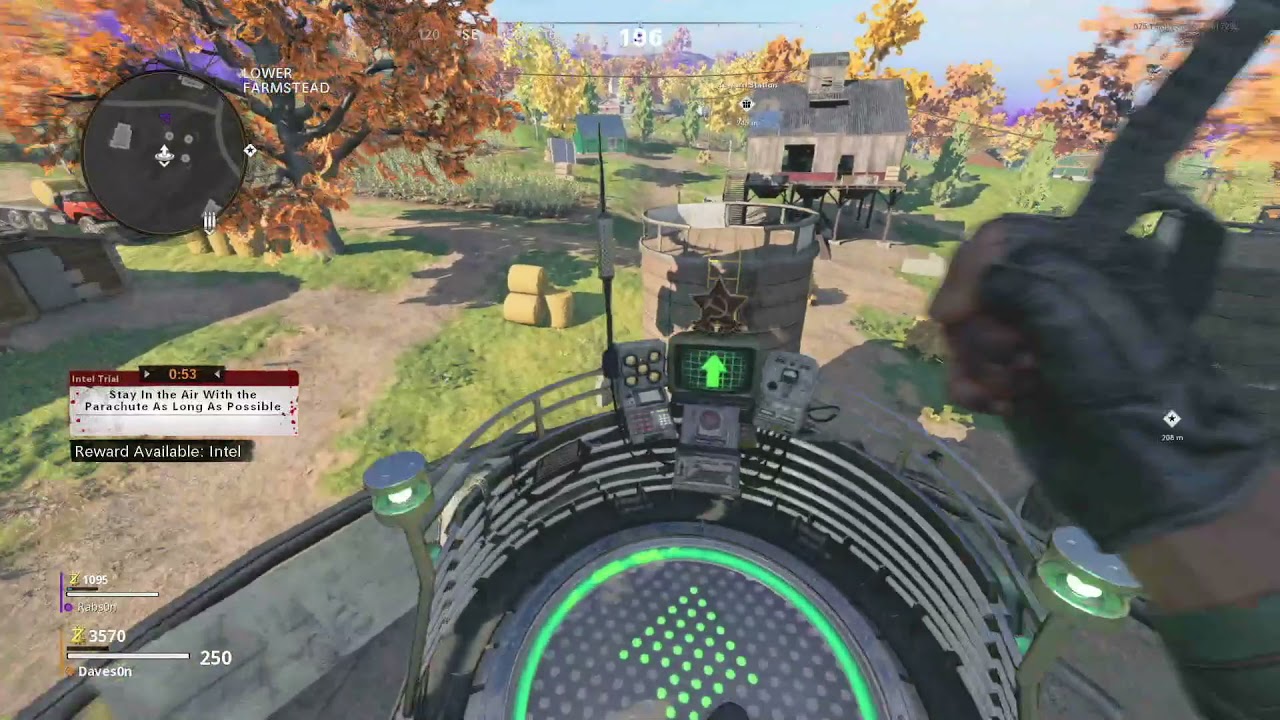 Accidental & Weird Parachute Jump w/ Parachute still open on Jump Pad ...