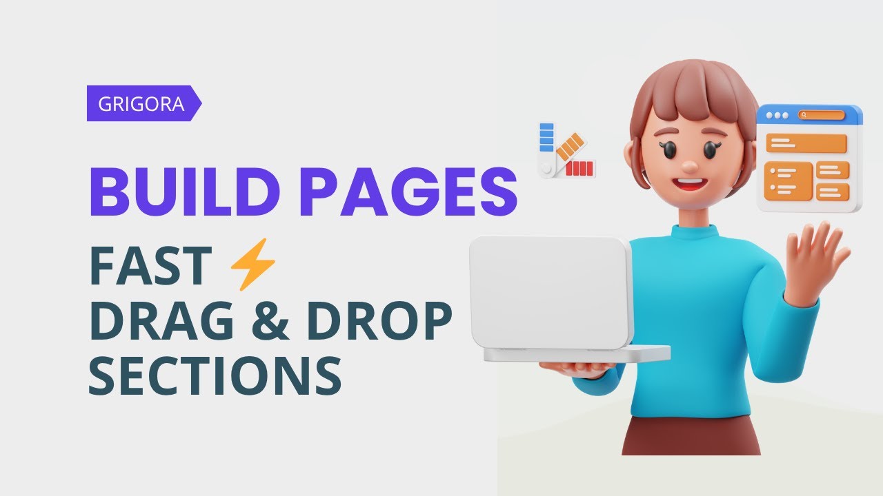 How to Add Entire Sections to Your Website with Grigora - YouTube