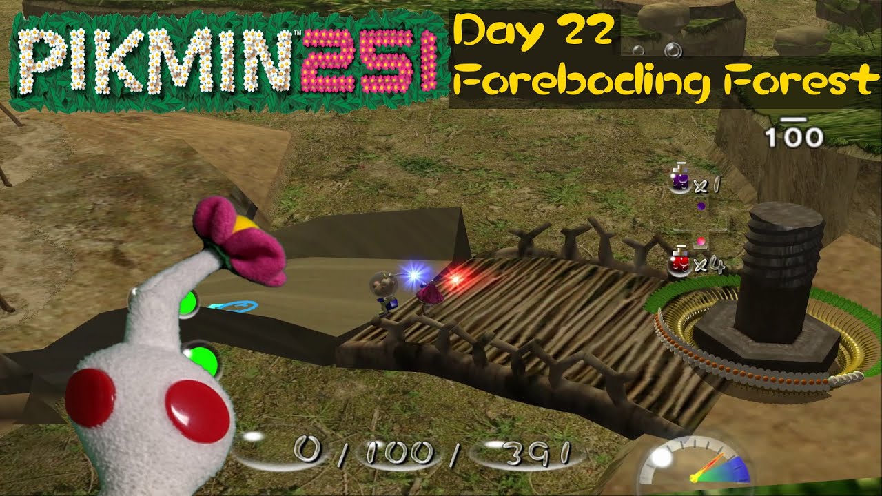 Snowball plays Pikmin 251 Days 22 Foreboding Forest - YouTube