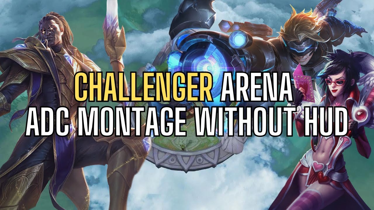No HUD Gameplay: Challenger ADC Arena Montage | Weakest Class in League ...