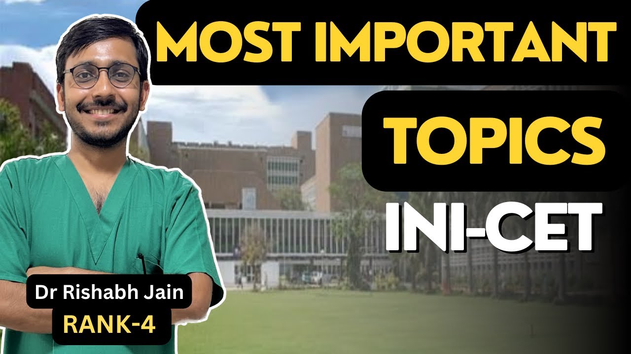 Important Topics for INI-CET - what every student should know! #inicet ...