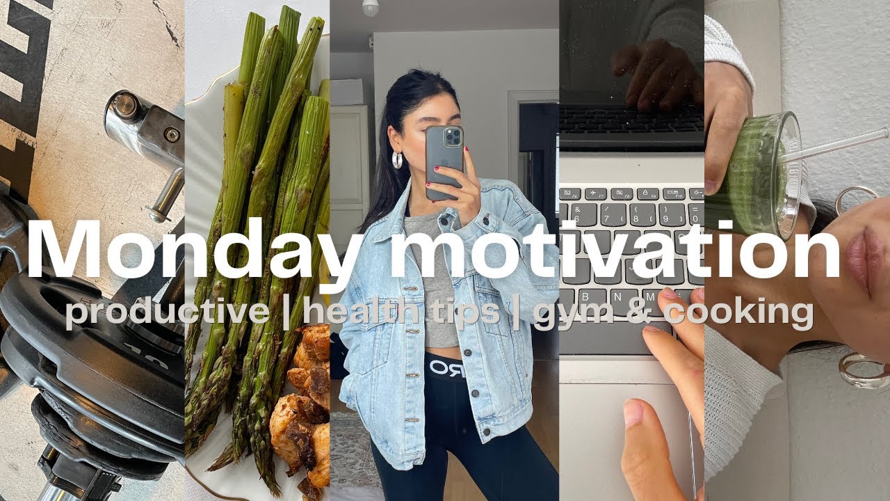 MONDAY MOTIVATION🌻| productivity tipps & healthy habits 🌱💻👟 - YouTube