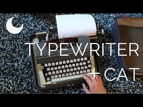ASMR - Show and tell - Typewriter + Cat - YouTube