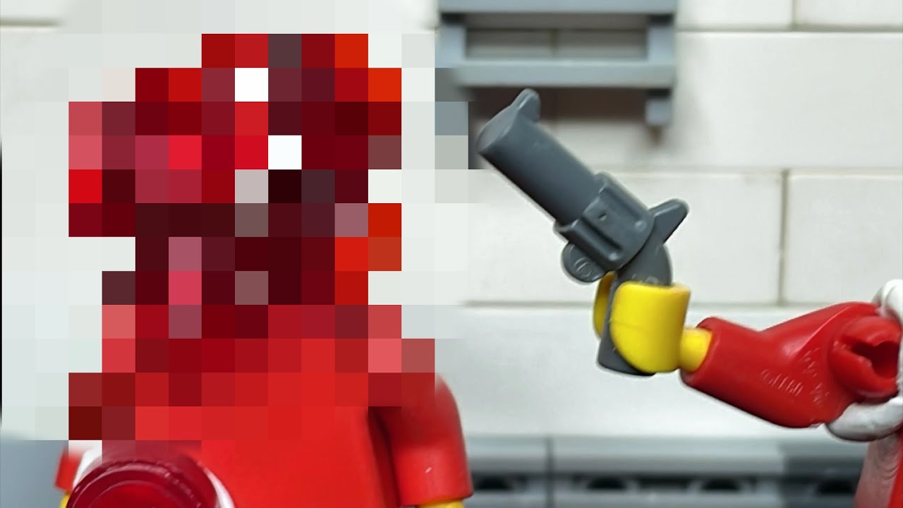 LEGO MAN gets BLASTED by Lego man. Lego STOP MOTION - YouTube