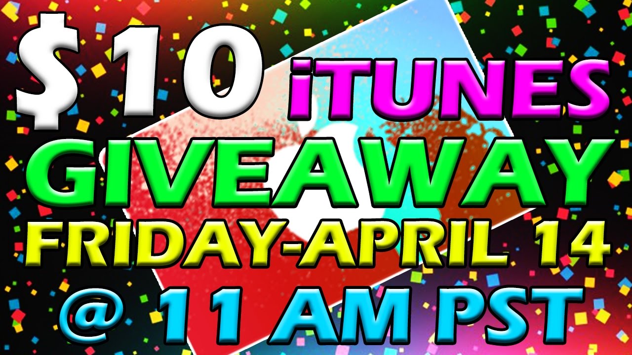 How To Win $10 iTunes Giveaway (TOMORROW) (READ DESCRIPTION) - YouTube
