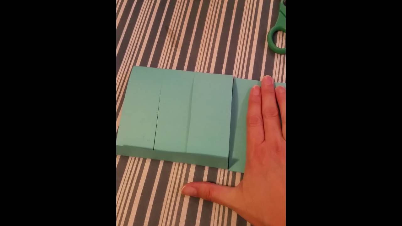 How to make a matchbook foldable - YouTube