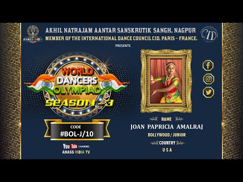 JOAN PAPRICIA AMALRAJ (USA) CODE #BOL-J/10, ANASS INDIA.