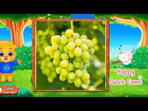 Puzzle gambar buah anggur | lucas and friends #happypuzzlegame - YouTube