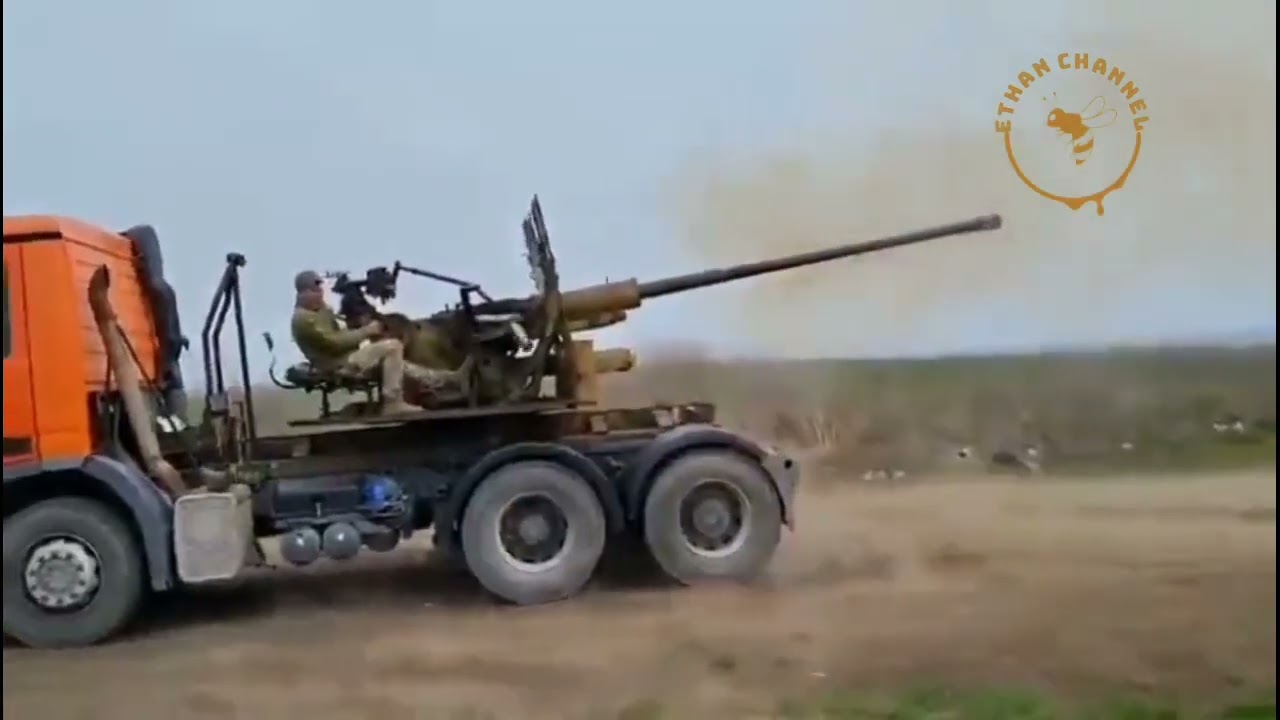 Ukraina AZP S-60 57mm Autocannon - YouTube