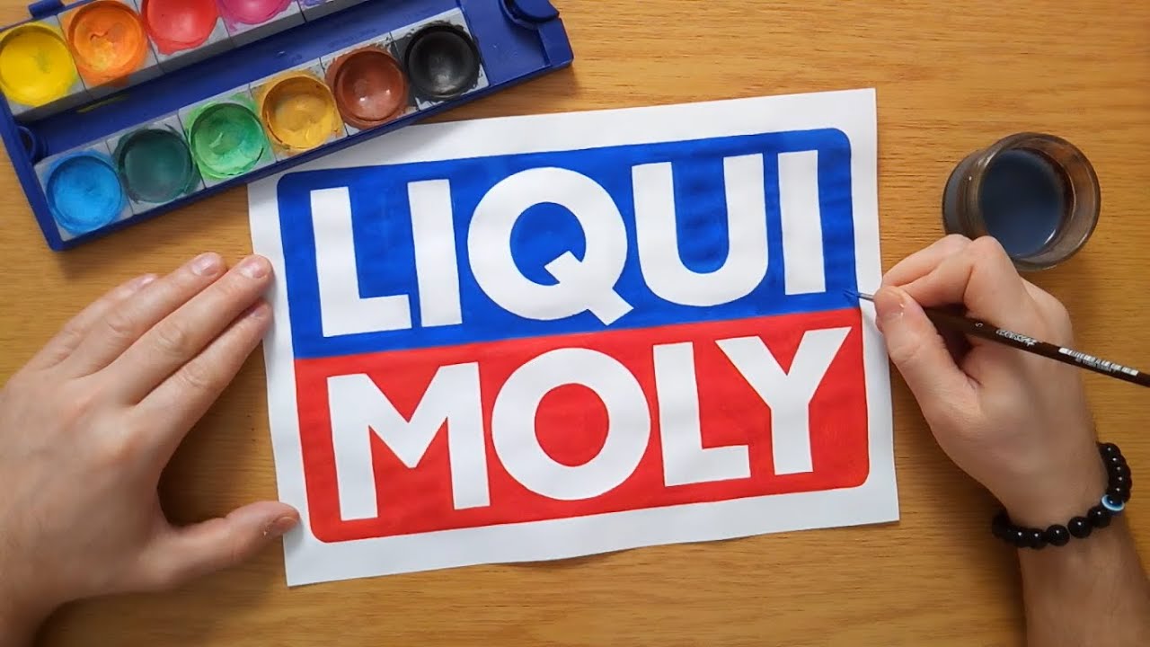 How to draw the LIQUI MOLY logo - YouTube