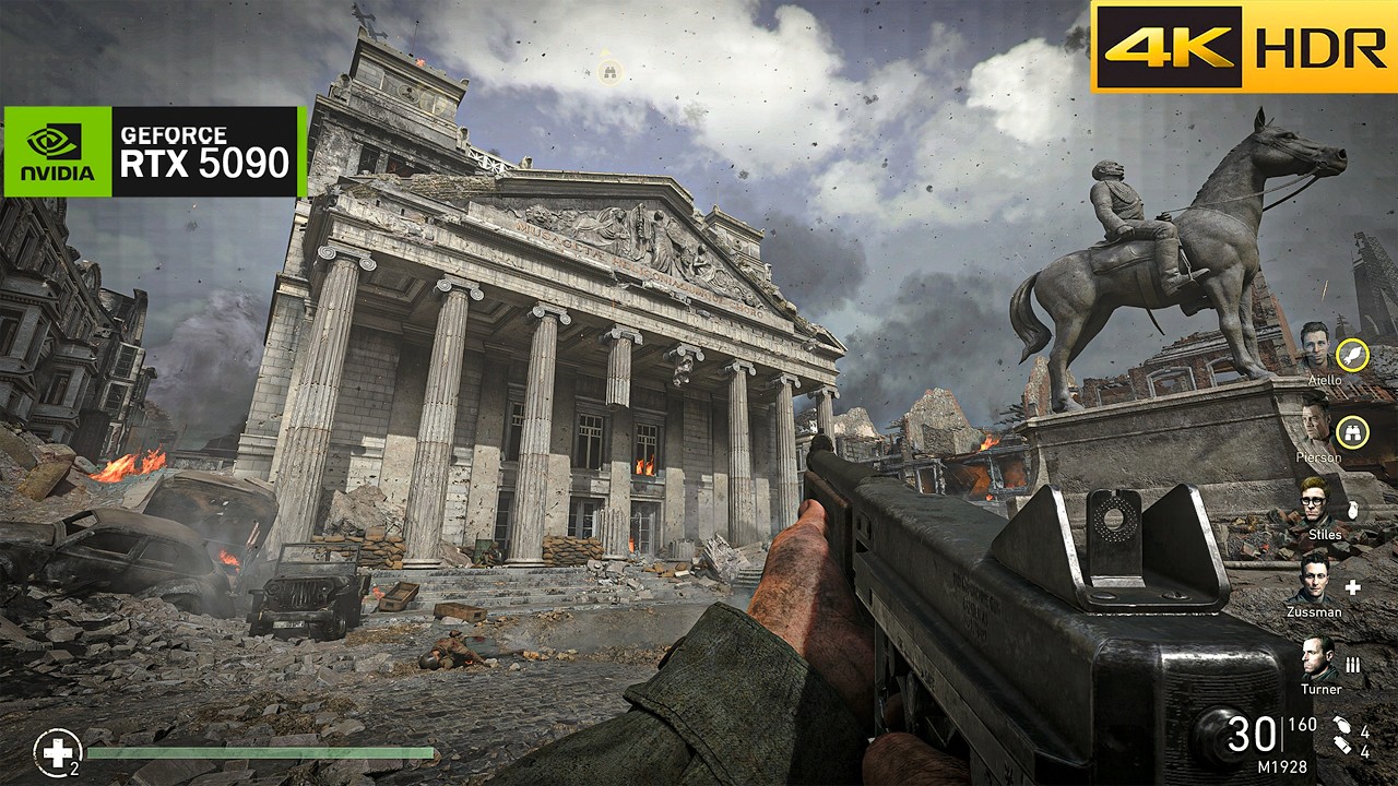 BATTLE OF AACHEN WWII 1944 (RTX 5090) Immersive Ultra Graphics Gameplay ...