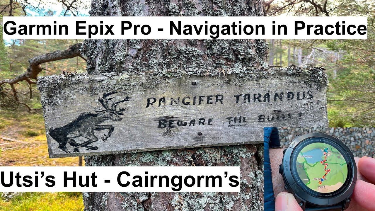 Garmin Epix Pro: Navigation in practice - Utsi’s Hut Cairngorms - YouTube