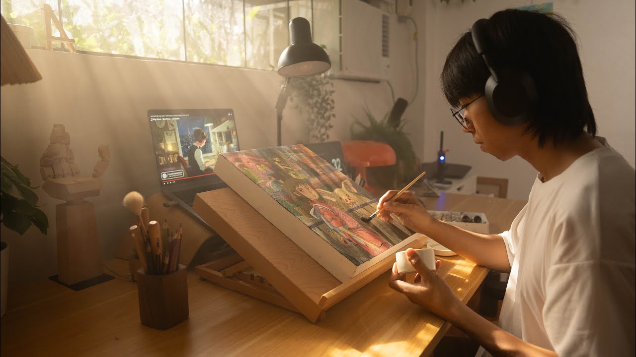 Making a studio ghibli painting -Spirited Away - YouTube