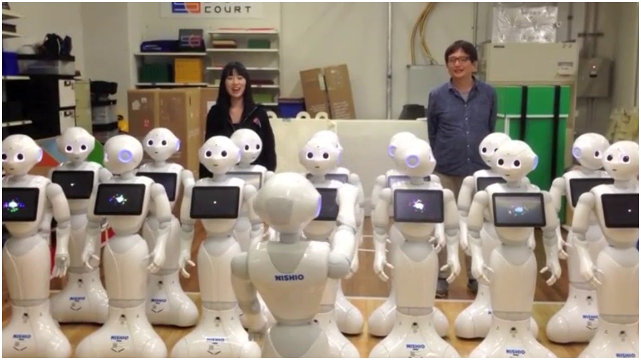 Robot choir sings Beethoven's Symphony No. 9 - YouTube