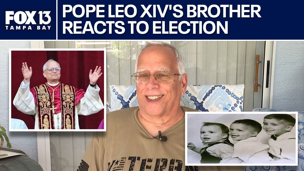 Pope Leo XIV's Florida brother reacts to election - YouTube