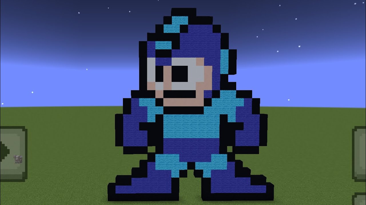 Minecraft Pixel Art: Mega Man - YouTube