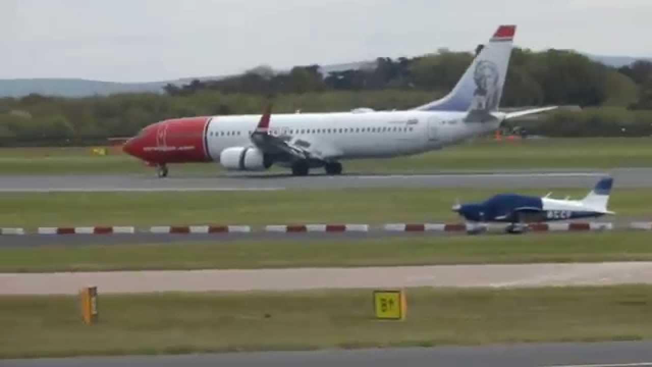 HD - Norwegian B737(W) LN-NGI at Manchester - Landing and Departure ...