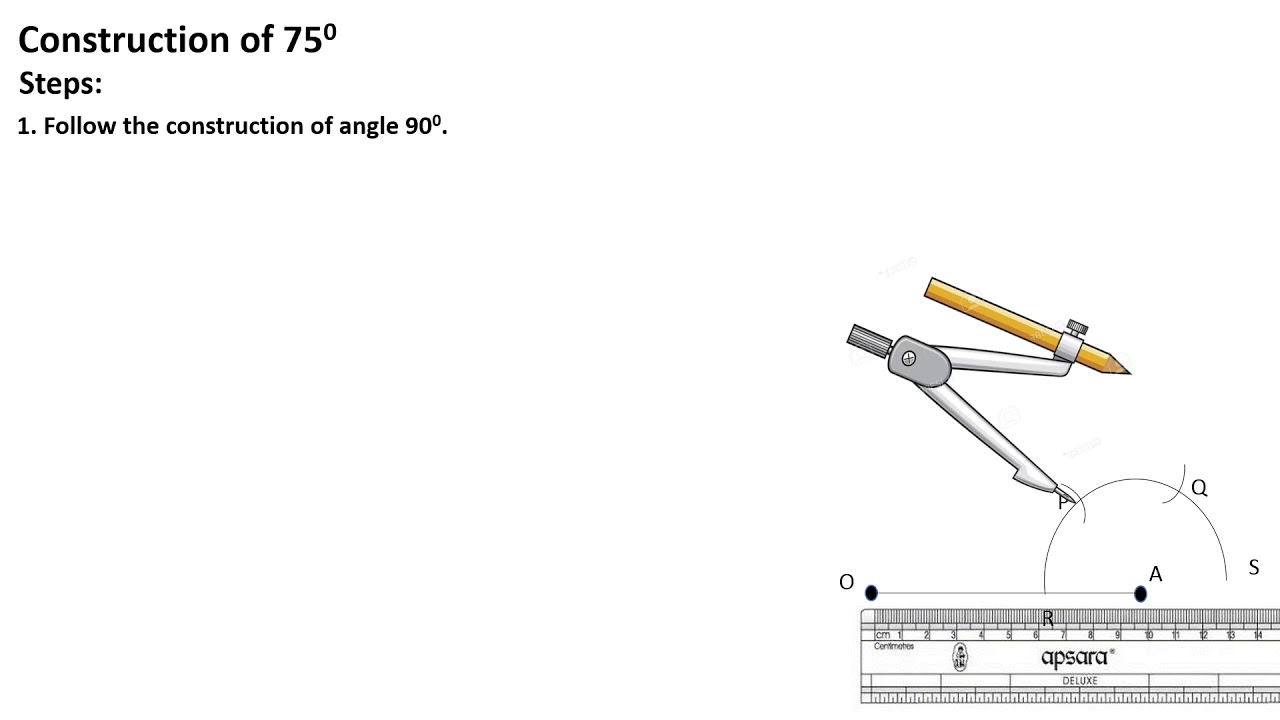 construction of 75 degree - YouTube