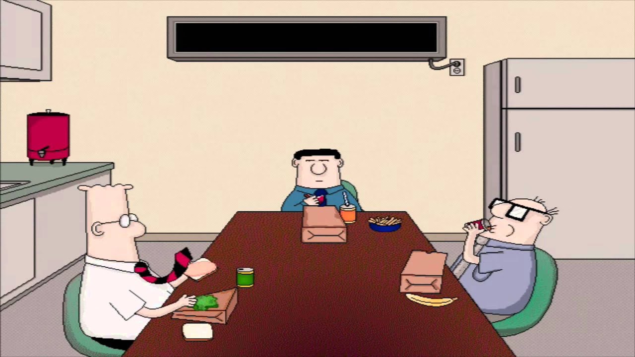 Dilbert Screensaver (1994) - [12/16] 'Out to Lunch' - YouTube