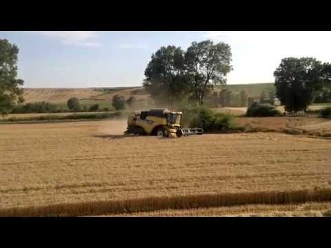New Holland CX 740 buğday hasadı 2015