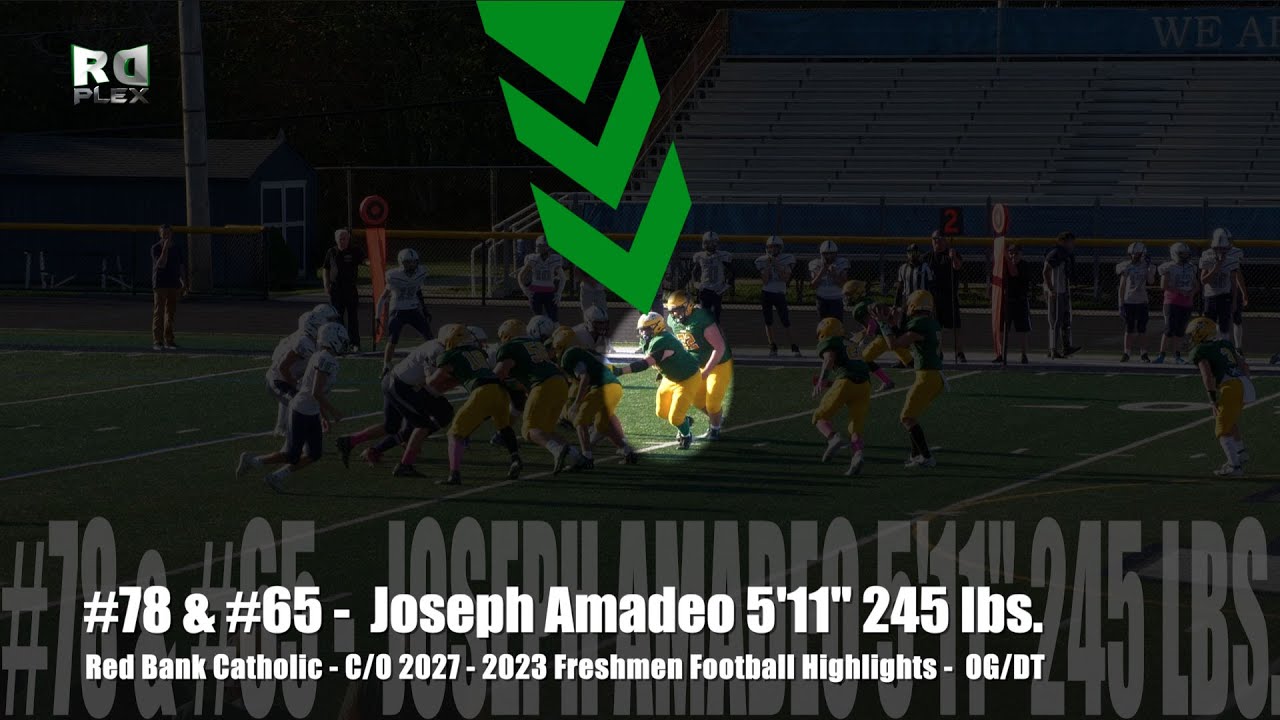 #78 & #65 - Joseph Amadeo 2023 Football Highlights - YouTube