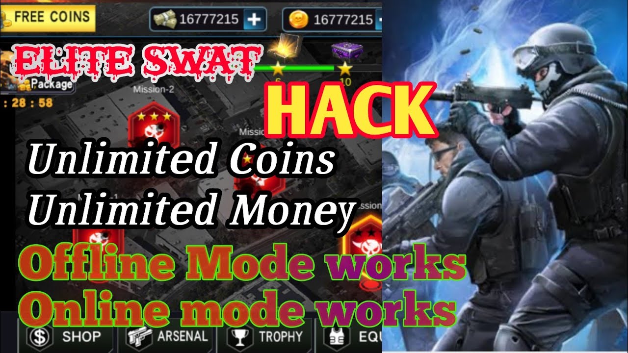 Elite swat hack coin + money Offline v219 - YouTube