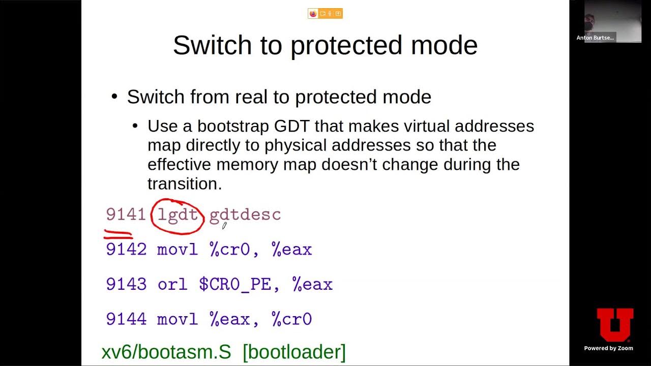 cs5460/6460 Lecture 07 - System boot - YouTube
