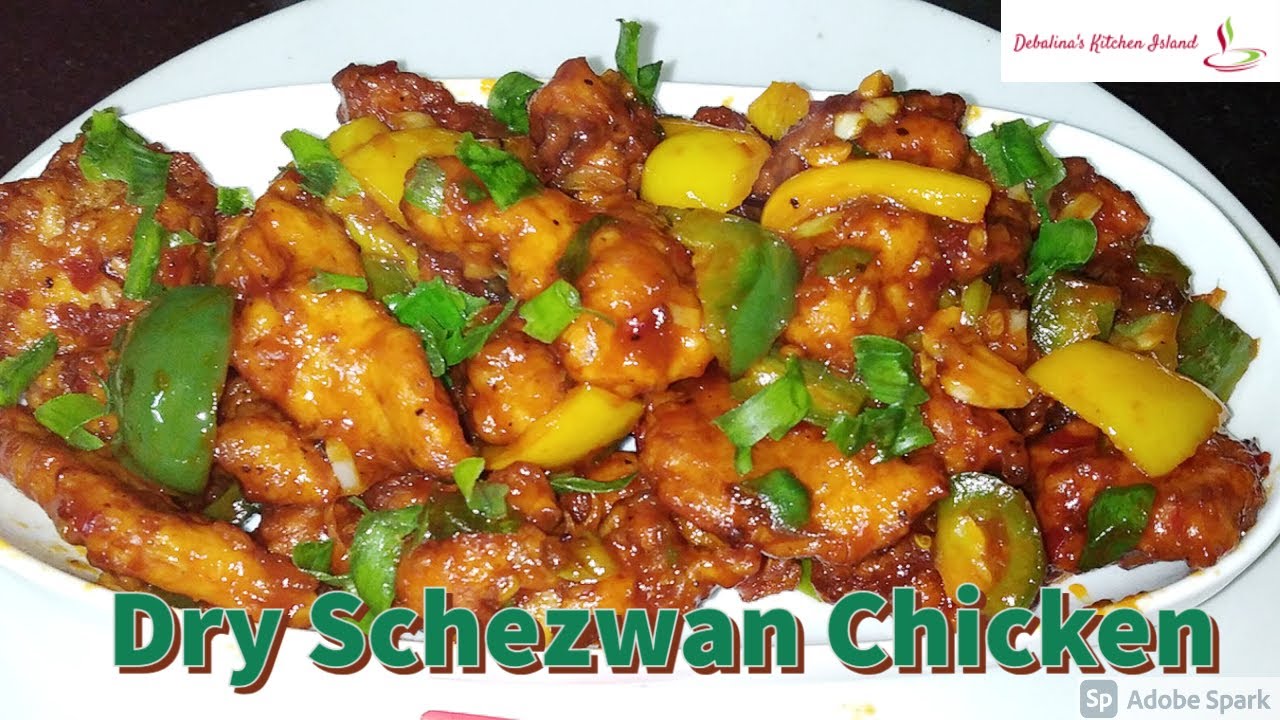 Schezwan Chicken Recipe I Dry Schezwan Chicken I Restaurant Style I ...