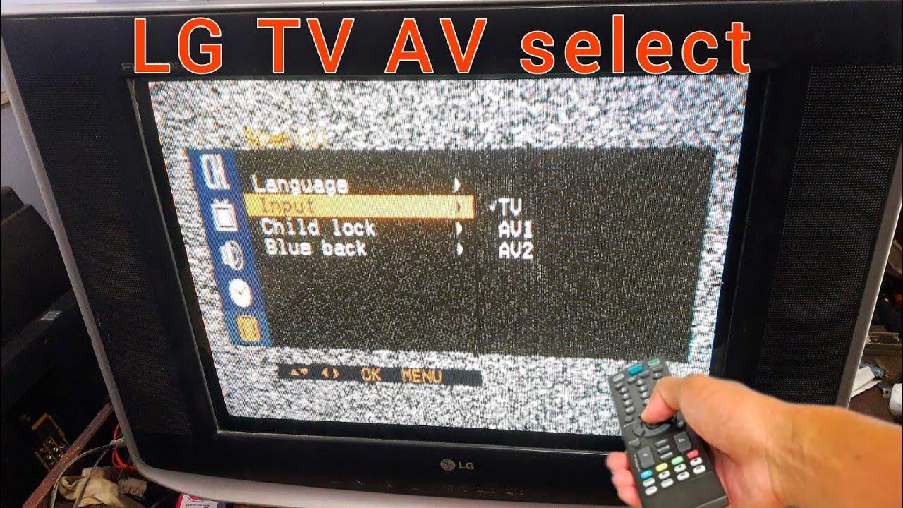 LG tv AV mode with remote - YouTube