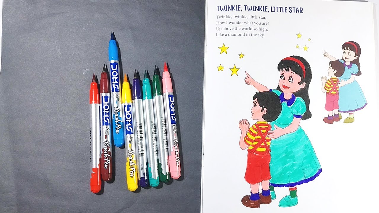Twinkle Twinkle Little Star Poem | Picture Coloring | Color The Picture ...
